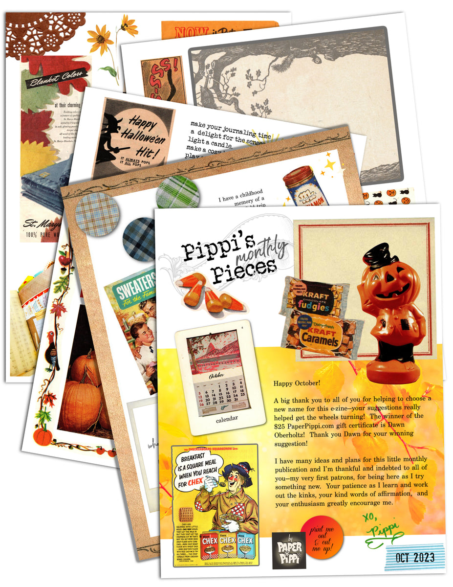 Pippi's Pieces: October digital download printable – PaperPippi