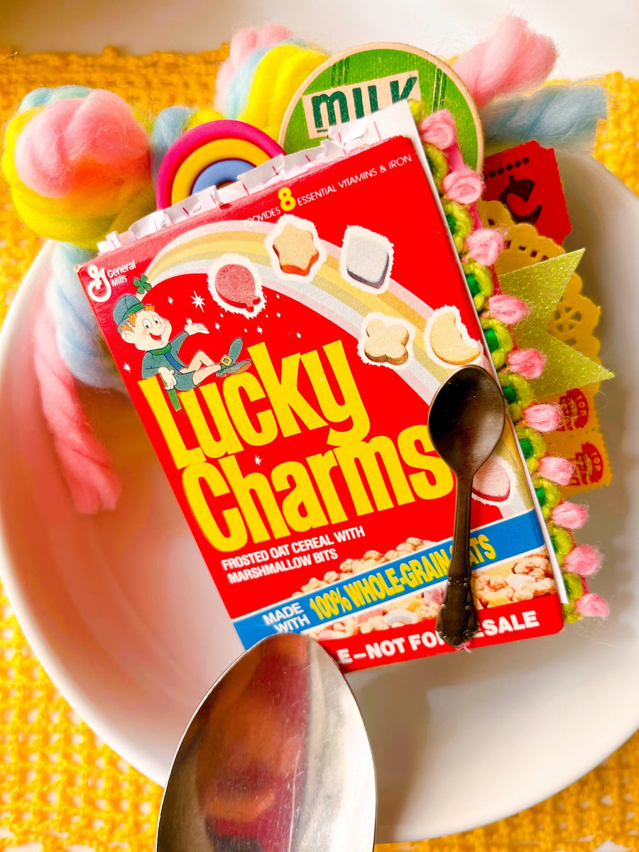 Vintage mini Lucky Charms box handmade journals – PaperPippi